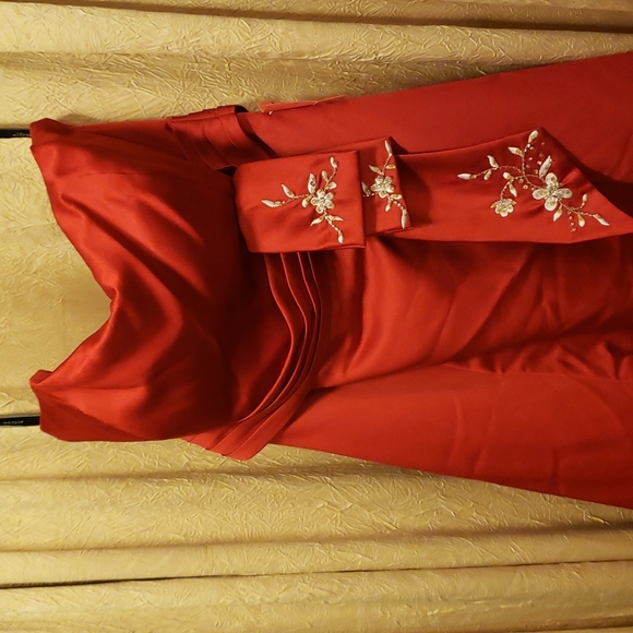 Alfred Angelo | Dresses | Alfred Angelo Vintage Rare Red Mermaid Gown ...